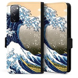 DeinDesign Galaxy S20 Handy Klapph&uuml;lle Handyh&uuml;lle aus Kunst Leder schwarz Flip Case Die Gro&szlig;e Welle Vor Kanagawa Katsushika Hokusai Kunst Sideflip mit Lasche