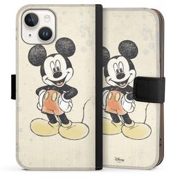 DeinDesign iPhone 14 Handy Klapph&uuml;lle Handyh&uuml;lle aus Kunst Leder schwarz Flip Case Water Colour Official Licensed Product Sideflip mit Lasche