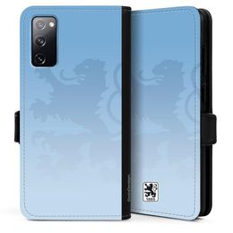 DeinDesign Galaxy S20 Handy Klapph&uuml;lle Handyh&uuml;lle aus Kunst Leder schwarz Flip Case Official Licensed Product Logo Tsv 1860 M&uuml;nchen Sideflip mit Lasche