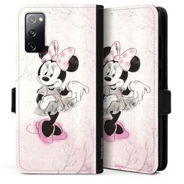 DeinDesign Galaxy S20 Handy Klapph&uuml;lle Handyh&uuml;lle aus Kunst Leder schwarz Flip Case Minnie Mouse Vintage Disney Sideflip mit Lasche