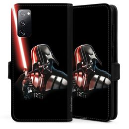 DeinDesign Galaxy S20 Handy Klapph&uuml;lle Handyh&uuml;lle aus Kunst Leder schwarz Flip Case Darth Vader Merchandise Star Wars Sideflip mit Lasche
