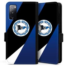 DeinDesign Galaxy S20 Handy Klapph&uuml;lle Handyh&uuml;lle aus Kunst Leder schwarz Flip Case Arminia Bielefeld Official Licensed Product Dsc Sideflip mit Lasche