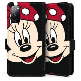 DeinDesign Galaxy S20 Handy Klapph&uuml;lle Handyh&uuml;lle aus Kunst Leder schwarz Flip Case Minnie Mouse Official Licensed Product Disney Sideflip mit Lasche