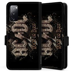 DeinDesign Galaxy S20 Handy Klapph&uuml;lle Handyh&uuml;lle aus Kunst Leder schwarz Flip Case Rock Or Bust Official Licensed Product Acdc Sideflip mit Lasche