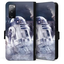 DeinDesign Galaxy S20 Handy Klapph&uuml;lle Handyh&uuml;lle aus Kunst Leder schwarz Flip Case Star Wars Merchandise Robot Sideflip mit Lasche