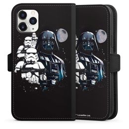 DeinDesign iPhone 11 Pro Handy Klapph&uuml;lle Handyh&uuml;lle aus Kunst Leder schwarz Flip Case Weltall Star Wars Movie Sideflip mit Lasche