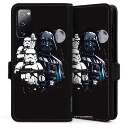 DeinDesign Galaxy S20 Handy Klapph&uuml;lle Handyh&uuml;lle aus Kunst Leder schwarz Flip Case Movie Star Wars Weltall Sideflip mit Lasche