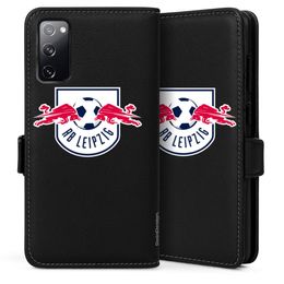 DeinDesign Galaxy S20 Handy Klapph&uuml;lle Handyh&uuml;lle aus Kunst Leder schwarz Flip Case Transparent Official Licensed Product Rb Leipzig Sideflip mit Lasche