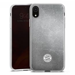 DeinDesign iPhone Xr Handy Silikon H&uuml;lle Case transparent Handyh&uuml;lle Concrete Fcb Fc Bayern M&uuml;nchen Silikon Case