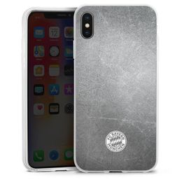 DeinDesign iPhone Xs Max Handy Silikon H&uuml;lle Case transparent Handyh&uuml;lle Concrete Fcb Fc Bayern M&uuml;nchen Silikon Case