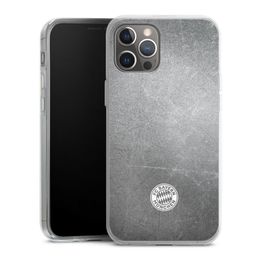 DeinDesign iPhone 12 Pro Max Handy Silikon H&uuml;lle Case transparent Handyh&uuml;lle Concrete Fcb Fc Bayern M&uuml;nchen Silikon Case