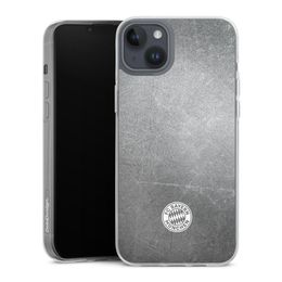 DeinDesign iPhone 14 Plus Handy Silikon H&uuml;lle Case transparent Handyh&uuml;lle Concrete Fcb Fc Bayern M&uuml;nchen Silikon Case