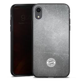 DeinDesign iPhone Xr Handy Silikon H&uuml;lle Case schwarz Handyh&uuml;lle Concrete Fcb Fc Bayern M&uuml;nchen