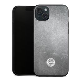 DeinDesign iPhone 15 Plus Handy Premium Silikon H&uuml;lle Handyh&uuml;lle schwarz Case Concrete Fcb Fc Bayern M&uuml;nchen Silikon Premium Case