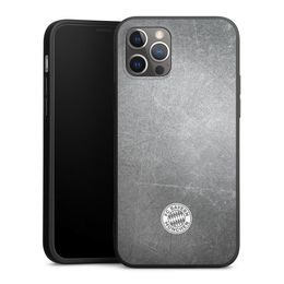 DeinDesign iPhone 12 Pro Handy Premium Silikon H&uuml;lle Handyh&uuml;lle schwarz Case Concrete Fcb Fc Bayern M&uuml;nchen Silikon Premium Case