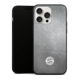 DeinDesign iPhone 15 Pro Max Handy Premium Silikon H&uuml;lle Handyh&uuml;lle schwarz Case Concrete Fcb Fc Bayern M&uuml;nchen Silikon Premium Case