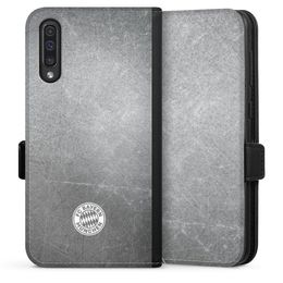 DeinDesign Galaxy A50 Handy Klapph&uuml;lle Handyh&uuml;lle aus Kunst Leder schwarz Flip Case Concrete Fcb Fc Bayern M&uuml;nchen Sideflip mit Lasche
