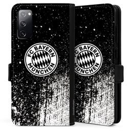 DeinDesign Galaxy S20 Handy Klapph&uuml;lle Handyh&uuml;lle aus Kunst Leder schwarz Flip Case Official Licensed Product Fcb Fc Bayern M&uuml;nchen Sideflip mit Lasche