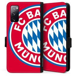 DeinDesign Galaxy S20 Handy Klapph&uuml;lle Handyh&uuml;lle aus Kunst Leder schwarz Flip Case Fc Bayern M&uuml;nchen Fcb Official Licensed Product Sideflip mit Lasche