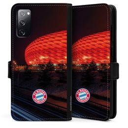 DeinDesign Galaxy S20 Handy Klapph&uuml;lle Handyh&uuml;lle aus Kunst Leder schwarz Flip Case Fc Bayern M&uuml;nchen Stadium Fcb Sideflip mit Lasche