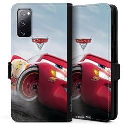 DeinDesign Galaxy S20 Handy Klapph&uuml;lle Handyh&uuml;lle aus Kunst Leder schwarz Flip Case Official Licensed Product Cars Lightning Mcqueen 95 Sideflip mit Lasche