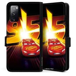 DeinDesign Galaxy S20 Handy Klapph&uuml;lle Handyh&uuml;lle aus Kunst Leder schwarz Flip Case Cars Lightning Mcqueen 95 Official Licensed Product Sideflip mit Lasche