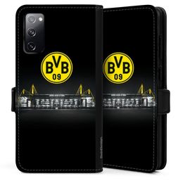 DeinDesign Galaxy S20 Handy Klapph&uuml;lle Handyh&uuml;lle aus Kunst Leder schwarz Flip Case Borussia Dortmund Bvb Stadium Sideflip mit Lasche