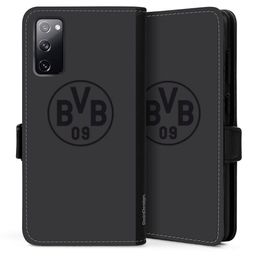 DeinDesign Galaxy S20 Handy Klapph&uuml;lle Handyh&uuml;lle aus Kunst Leder schwarz Flip Case Borussia Dortmund Bvb Logo Sideflip mit Lasche