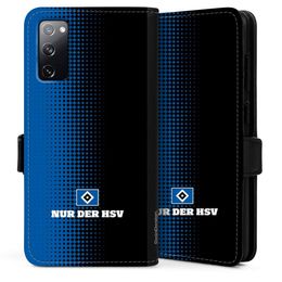 DeinDesign Galaxy S20 Handy Klapph&uuml;lle Handyh&uuml;lle aus Kunst Leder schwarz Flip Case Logo Official Licensed Product Hsv Sideflip mit Lasche