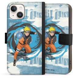 DeinDesign iPhone 14 Handy Klapph&uuml;lle Handyh&uuml;lle aus Kunst Leder schwarz Flip Case Official Licensed Product Manga Naruto Shippuden Sideflip mit Lasche