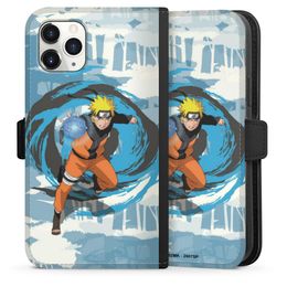 DeinDesign iPhone 11 Pro Handy Klapph&uuml;lle Handyh&uuml;lle aus Kunst Leder schwarz Flip Case Official Licensed Product Manga Naruto Shippuden Sideflip mit Lasche