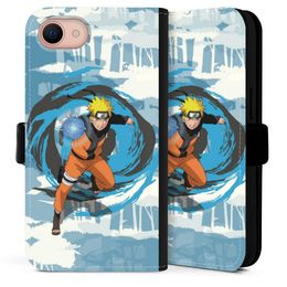DeinDesign iPhone 16e Handy Klapph&uuml;lle Handyh&uuml;lle aus Kunst Leder schwarz Flip Case Official Licensed Product Manga Naruto Shippuden Sideflip mit Lasche