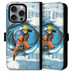 DeinDesign iPhone 16 Pro Max Handy Klapph&uuml;lle Handyh&uuml;lle aus Kunst Leder schwarz Flip Case Official Licensed Product Manga Naruto Shippuden Sideflip mit Lasche