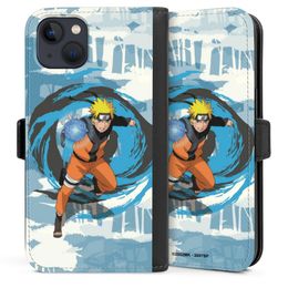 DeinDesign iPhone 13 Handy Klapph&uuml;lle Handyh&uuml;lle aus Kunst Leder schwarz Flip Case Official Licensed Product Manga Naruto Shippuden Sideflip mit Lasche