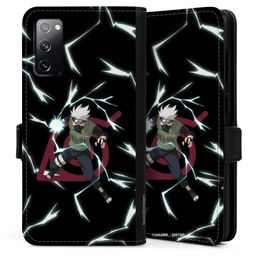 DeinDesign Galaxy S20 Handy Klapph&uuml;lle Handyh&uuml;lle aus Kunst Leder schwarz Flip Case Kakashi Naruto Shippuden Official Licensed Product Sideflip mit Lasche