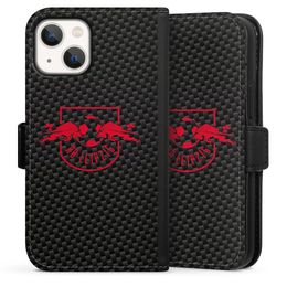 DeinDesign Galaxy A51 Handy Klapph&uuml;lle Handyh&uuml;lle aus Kunst Leder schwarz Flip Case Rb Leipzig Official Licensed Product Carbon Sideflip mit Lasche