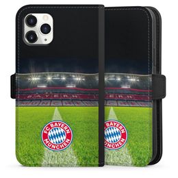 DeinDesign iPhone 11 Pro Handy Klapph&uuml;lle Handyh&uuml;lle aus Kunst Leder schwarz Flip Case Stadium Fc Bayern M&uuml;nchen Fcb Sideflip mit Lasche