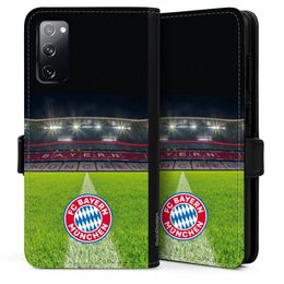 DeinDesign Galaxy S20 Handy Klapph&uuml;lle Handyh&uuml;lle aus Kunst Leder schwarz Flip Case Stadium Fcb Fc Bayern M&uuml;nchen Sideflip mit Lasche