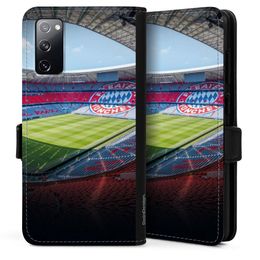 DeinDesign Galaxy S20 Handy Klapph&uuml;lle Handyh&uuml;lle aus Kunst Leder schwarz Flip Case Fc Bayern M&uuml;nchen Stadium Fcb Sideflip mit Lasche