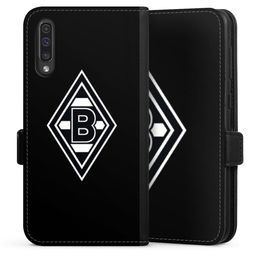 DeinDesign Galaxy A50 Handy Klapph&uuml;lle Handyh&uuml;lle aus Kunst Leder schwarz Flip Case Borussia M&ouml;nchengladbach Gladbach Coat Of Arms Sideflip mit Lasche