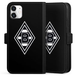 DeinDesign iPhone 11 Handy Klapph&uuml;lle Handyh&uuml;lle aus Kunst Leder schwarz Flip Case Borussia M&ouml;nchengladbach Gladbach Coat Of Arms Sideflip mit Lasche