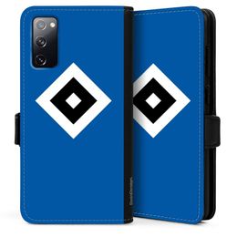 DeinDesign Galaxy S20 Handy Klapph&uuml;lle Handyh&uuml;lle aus Kunst Leder schwarz Flip Case Logo Hsv Hamburger Sv Sideflip mit Lasche