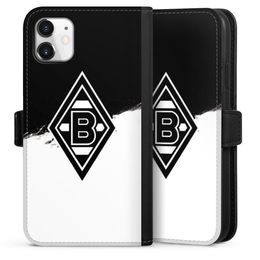 DeinDesign iPhone 11 Handy Klapph&uuml;lle Handyh&uuml;lle aus Kunst Leder schwarz Flip Case Bmg Borussia M&ouml;nchengladbach Gladbach Sideflip mit Lasche
