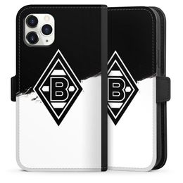 DeinDesign iPhone 11 Pro Handy Klapph&uuml;lle Handyh&uuml;lle aus Kunst Leder schwarz Flip Case Bmg Borussia M&ouml;nchengladbach Gladbach Sideflip mit Lasche