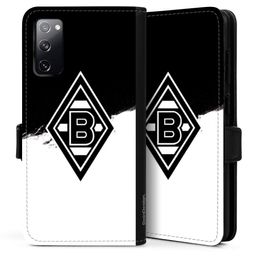 DeinDesign Galaxy S20 Handy Klapph&uuml;lle Handyh&uuml;lle aus Kunst Leder schwarz Flip Case Bmg Borussia M&ouml;nchengladbach Gladbach Sideflip mit Lasche