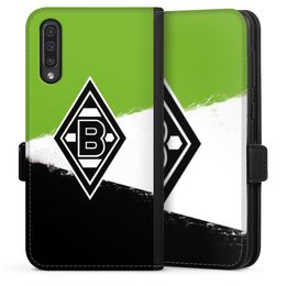 DeinDesign Galaxy A50 Handy Klapph&uuml;lle Handyh&uuml;lle aus Kunst Leder schwarz Flip Case Borussia M&ouml;nchengladbach Bmg Official Licensed Product Sideflip mit Lasche
