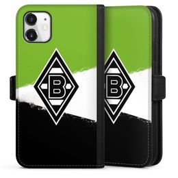 DeinDesign iPhone 11 Handy Klapph&uuml;lle Handyh&uuml;lle aus Kunst Leder schwarz Flip Case Borussia M&ouml;nchengladbach Bmg Official Licensed Product Sideflip mit Lasche