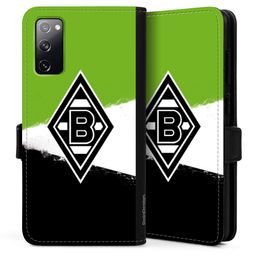 DeinDesign Galaxy S20 Handy Klapph&uuml;lle Handyh&uuml;lle aus Kunst Leder schwarz Flip Case Bmg Official Licensed Product Borussia M&ouml;nchengladbach Sideflip mit Lasche