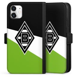 DeinDesign iPhone 11 Handy Klapph&uuml;lle Handyh&uuml;lle aus Kunst Leder schwarz Flip Case Borussia M&ouml;nchengladbach Official Licensed Product Gladbach Sideflip mit 