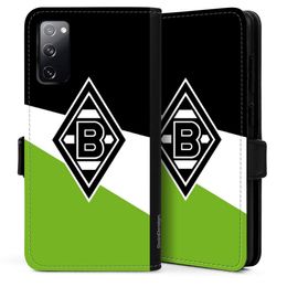 DeinDesign Galaxy S20 Handy Klapph&uuml;lle Handyh&uuml;lle aus Kunst Leder schwarz Flip Case Borussia M&ouml;nchengladbach Official Licensed Product Gladbach Sideflip mit 